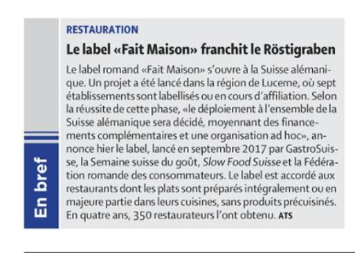 Presse – Label Fait Maison