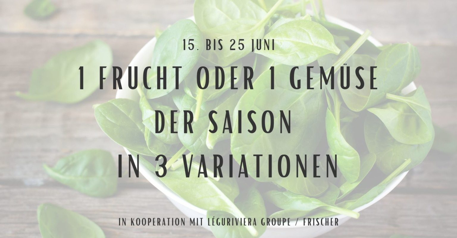 1 Frucht | 1 Gemüse – 3 Variationen – Label Fait Maison